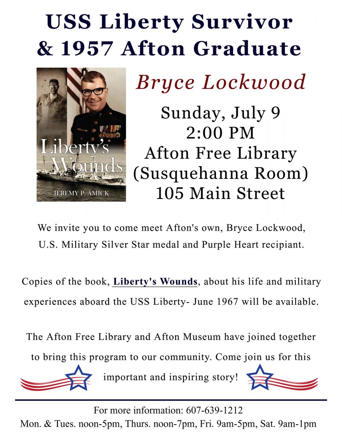USS Liberty Survivor and Afton Graduate Bryce Lockwood