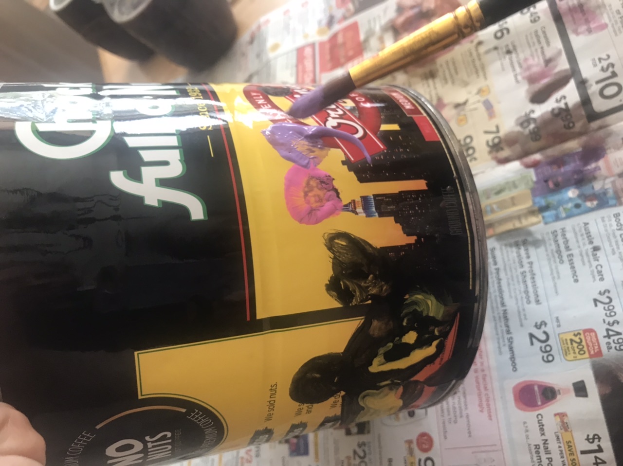 Kids Craft: coffee can flower pot – Fairview Public Library